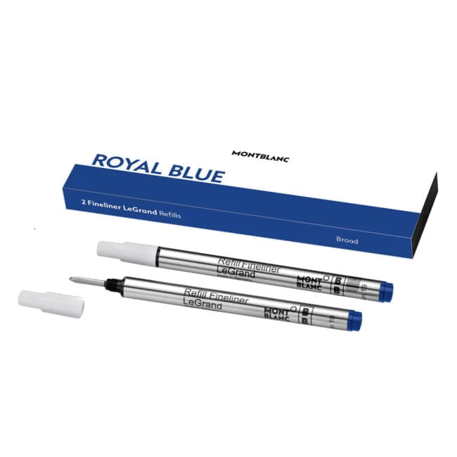 Refil Caneta Montblanc Fineliner LeGrand Royal Blue Broad - 128251 ...